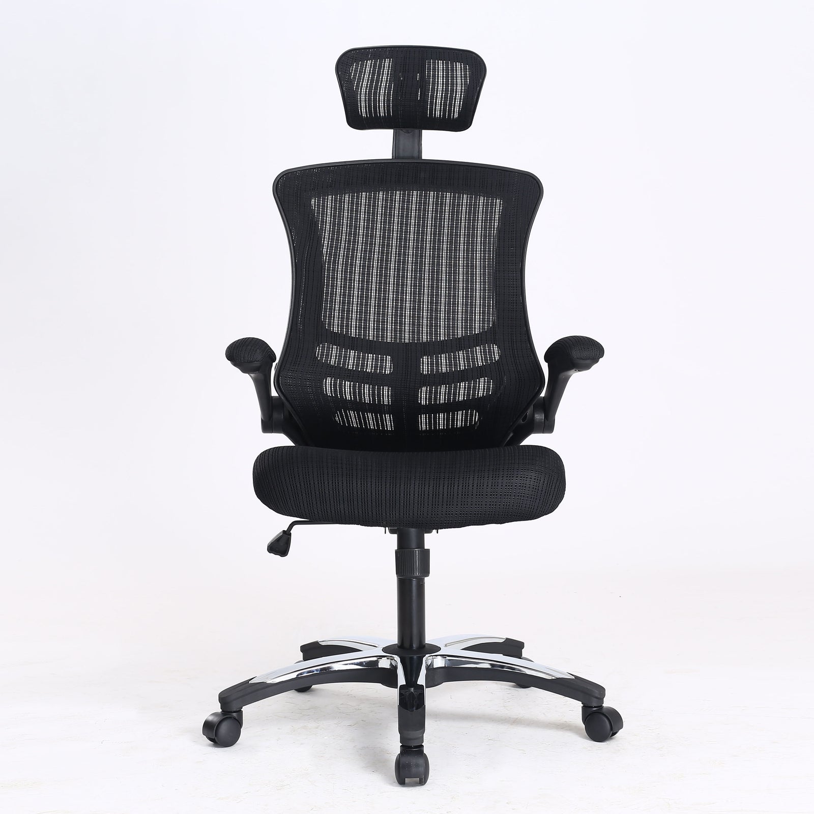 EXEC-OP - Deluxe Executive Mesh Operator Chair with Folding Arms, Chro