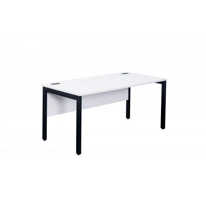 White Office Bench Desk Single OI With Quick Delivery